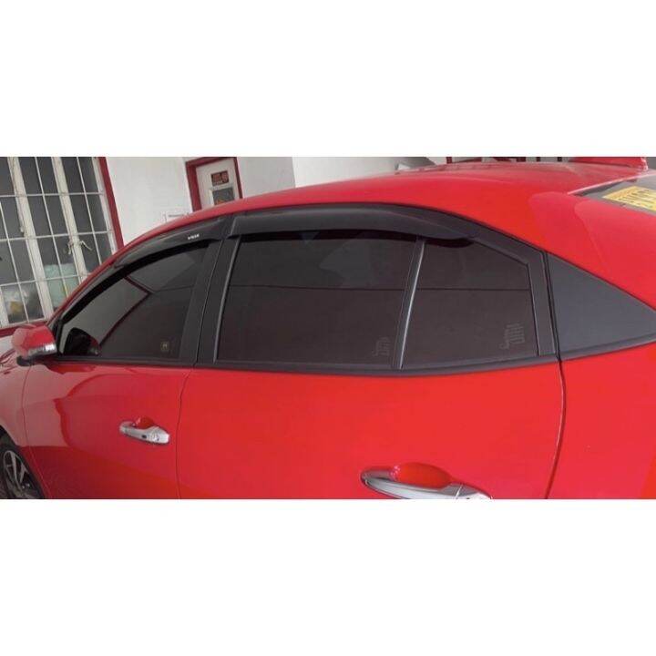bgfhg Toyota ALL NEW Vios 2018 2019 2020 2021 / Rain Visor Window Guard ...