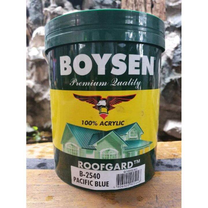 ☼Roofgard B-2540 Pacific Blue 4L Boysen Acrylic Gloss Roof Paint ...