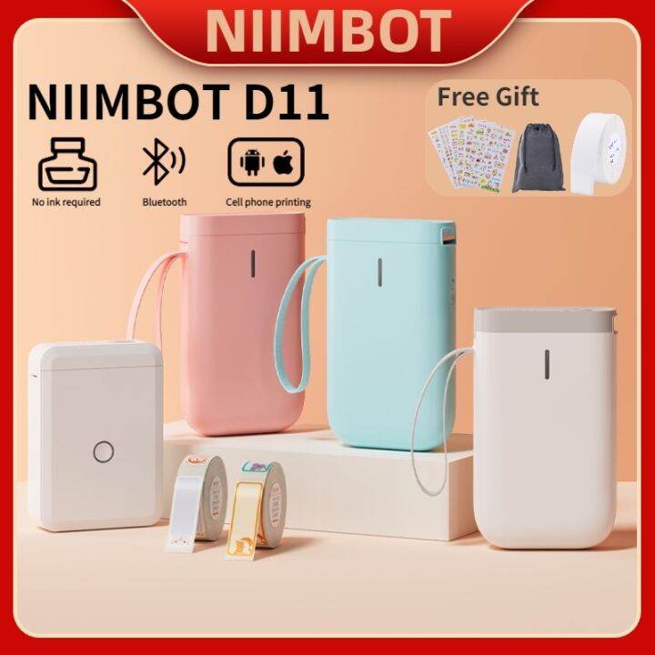 Niimbot D11 Portable Label Printer Calbe Label Maker Tape Nimbot D11 D110 Thermal Printer ...