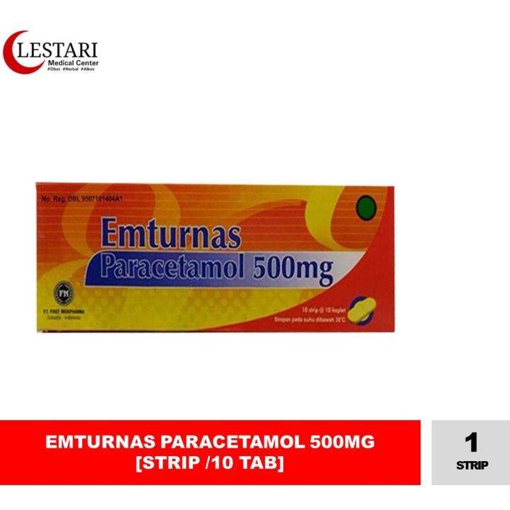Emturnas Paracetamol 500mg [Strip /10 tab] | Lazada Indonesia