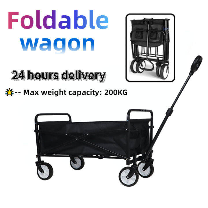 Ready Stock Outdoor Trolley Wagon Table Camping with Storage Trolly ...