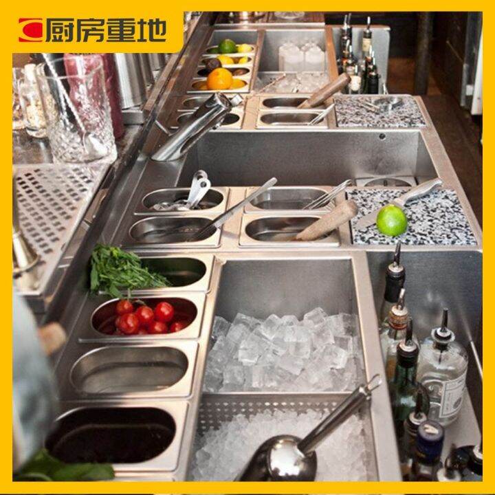 Custom stainless steel bartending table KTV bar bartending cabinet work ...