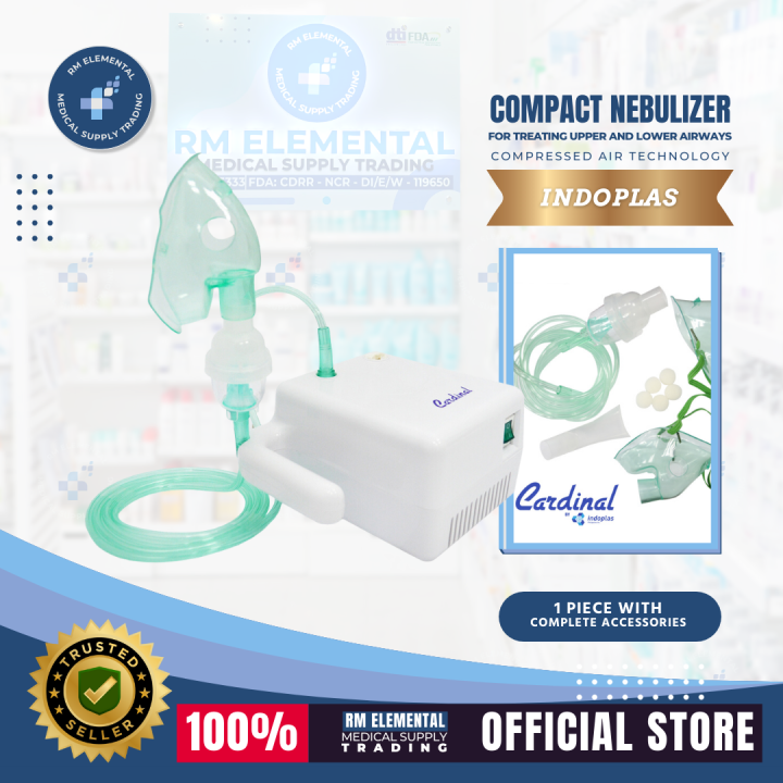 Indoplas Cardinal Compact Nebulizer (w/ complete accessories) | Lazada PH