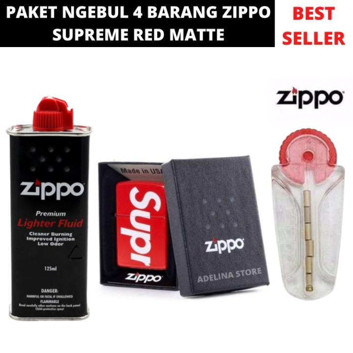 Korek Api Zippo Paket Komplit / Paket Ngebul Korek Api Zippo Supreme ...