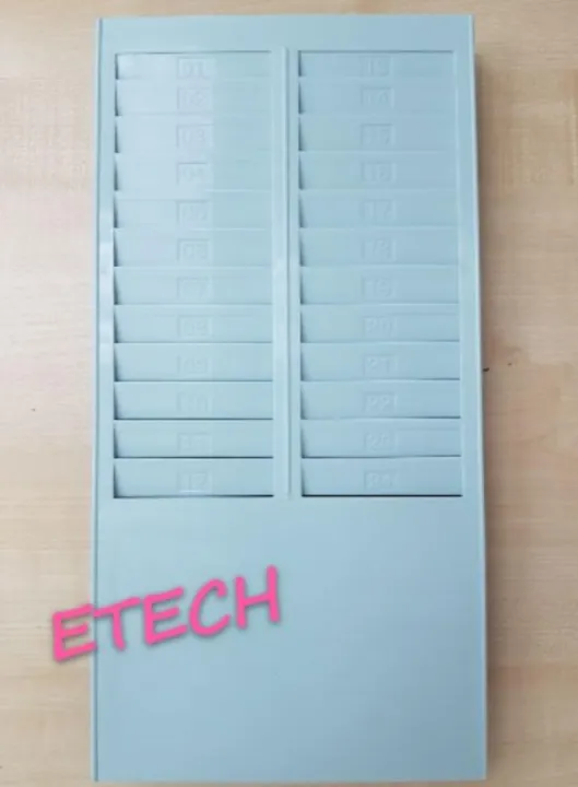 24 Column/24 Slot Plastic Punch Card Rack/Punch Card Holder/Rak Kad ...