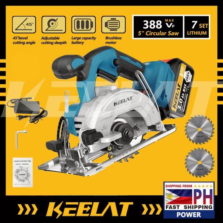 【COD/READY】 5 Circular Saw Cordless Wood Marble Cutter Stone Tiles ...