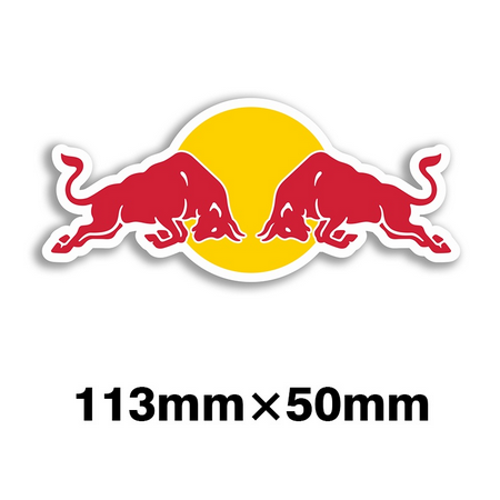 Red Bull Double Bulls Motorcycle Helmet Decal Car Truck Graphic Bike ...