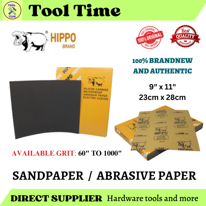 HIPPO SANDPAPER GRIT / SANDING PAPER / SAND PAPER / WATERPROOF ...