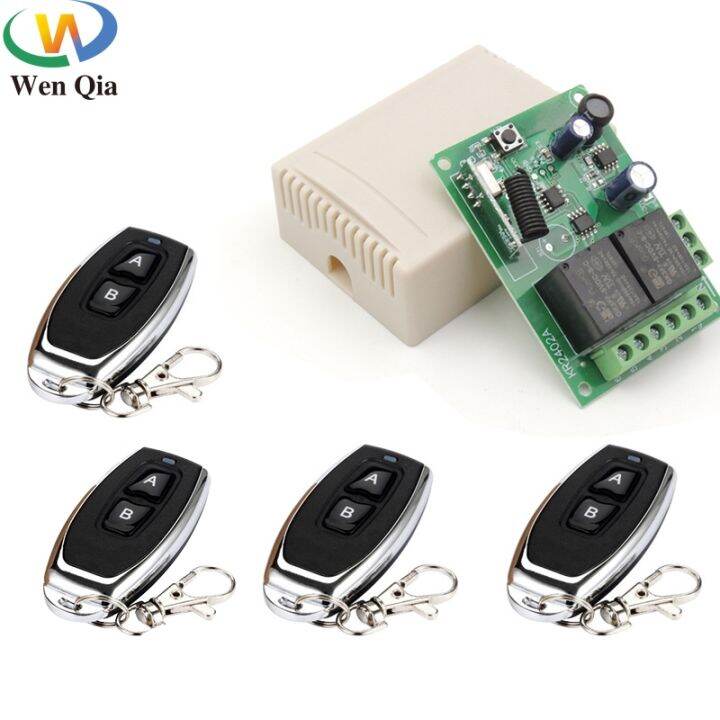 433Mhz Wireless RF Universal DC 6 30V 2CH Receiver Remote Control ...