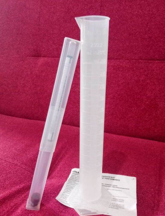 Paket Hydrometer untuk BBM Solar Alla France Dan Gelas Ukur 500 ml PP ...