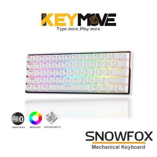 Kemove DK61 Snowfox Wireless Mechanical Keyboard (60 Layout Wired ...
