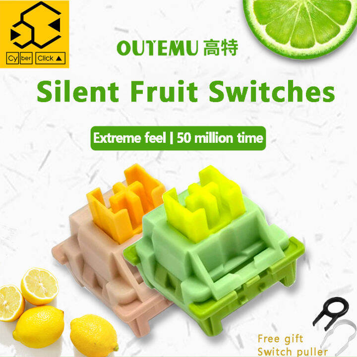 Cyber Click Outemu Silent Linear Clicky Custom Mechanical Keyboard ...