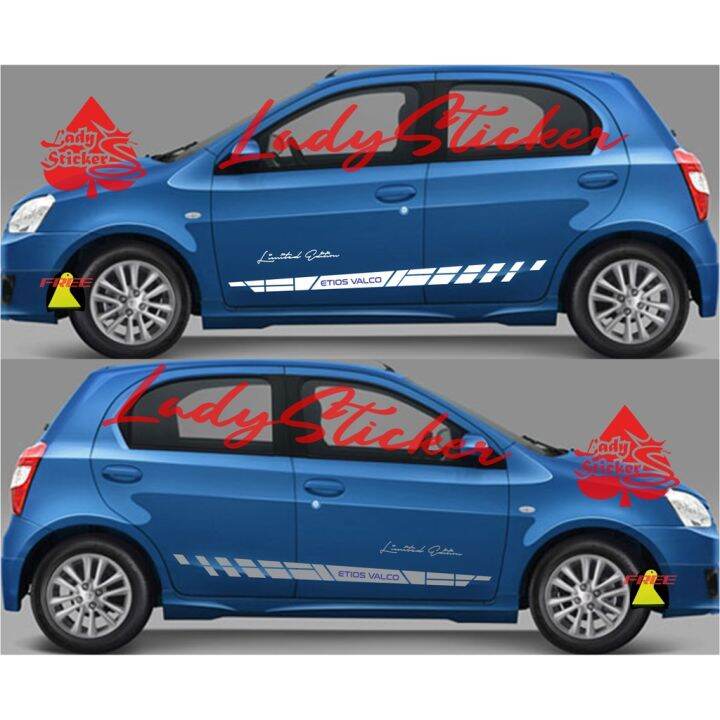 NEW STICKER STIKER MOBIL ETIOS VALCO CUTING STICKER LIST BODY SAMPING ...