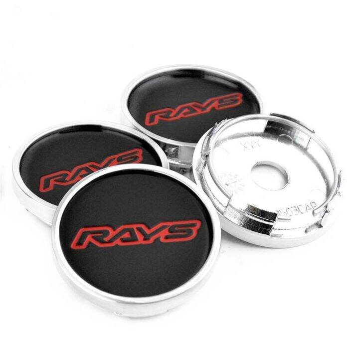 4pcs 50mm 46mm TE37 RAYS Wheel Hub Center Caps Emblem for Volk Racing ...