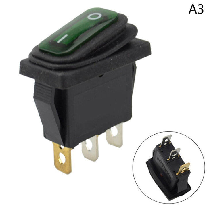 New Heavy Duty 3 Pin Sealed Waterproof Car On Off Boat Marine Toggle Rocker Switch Car Auto Boat ...