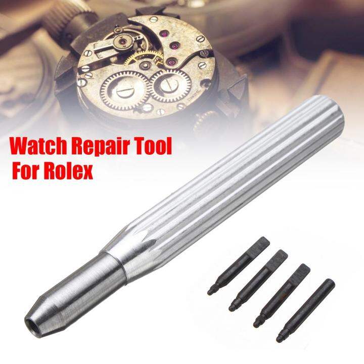 Watch Crown Tube Insert Remover Repair + 4 Pins Kit สำหรับ Rolex/Tudor ...