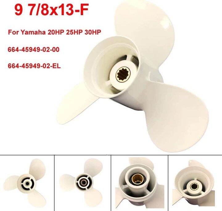 Winibo Boat Propeller for Yamaha Outboard Motor 20hp 25hp 30hp ...