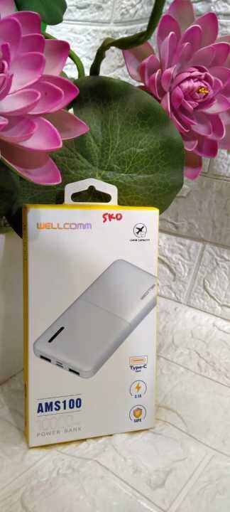 POWERBANK WELLCOMM AMF 100 | Lazada Indonesia