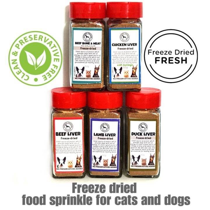 FULL BOTTLE BEEF CHICKEN LIVER SALMON DUCK FOOD SPRINKLES APETITE ...