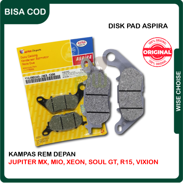 Aspira Kampas Rem Cakram Depan Jupiter MX Mio Xeon Soul GT Disc Pad | Lazada Indonesia
