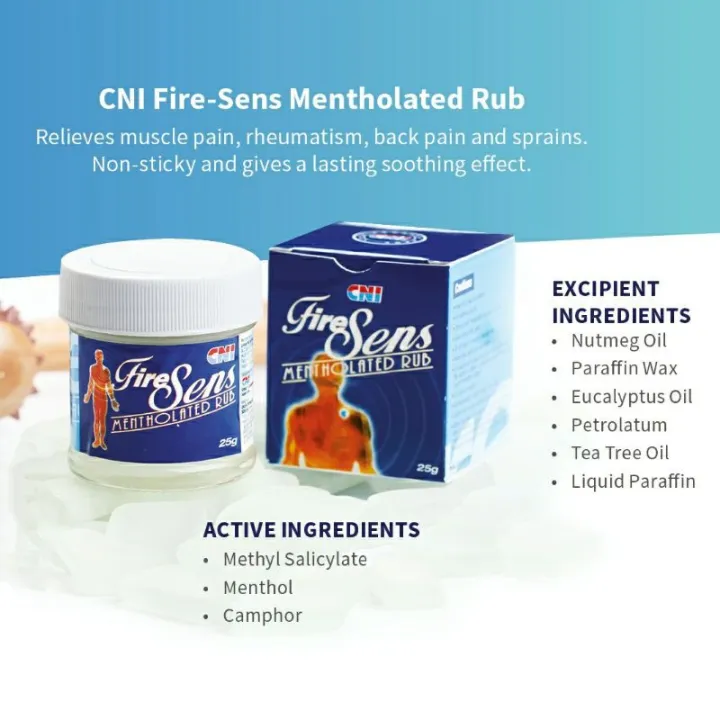 CNI FIRESENS MENTHOLATED RUB BALM BAM CNI BAM PANAS BAM LENGUH BADAN ...