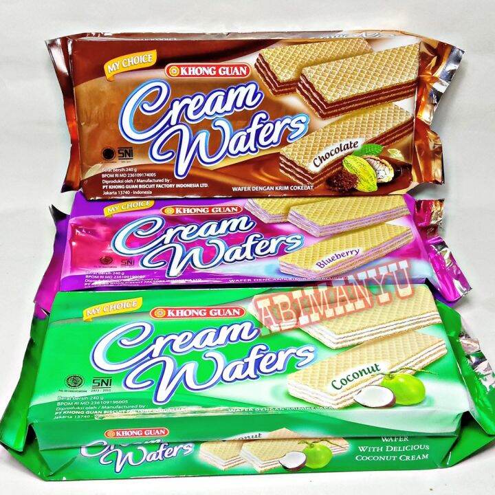 KHONG GUAN CREAM WAFER 240 GRAM | Lazada Indonesia