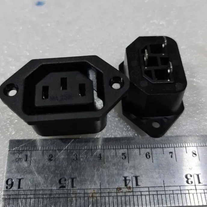 SOCKET KABEL POWER AC FEMALE 3 LUBANG PIN PSU KOMPUTER PC CPU TERMINAL ORIGINAL | Lazada Indonesia