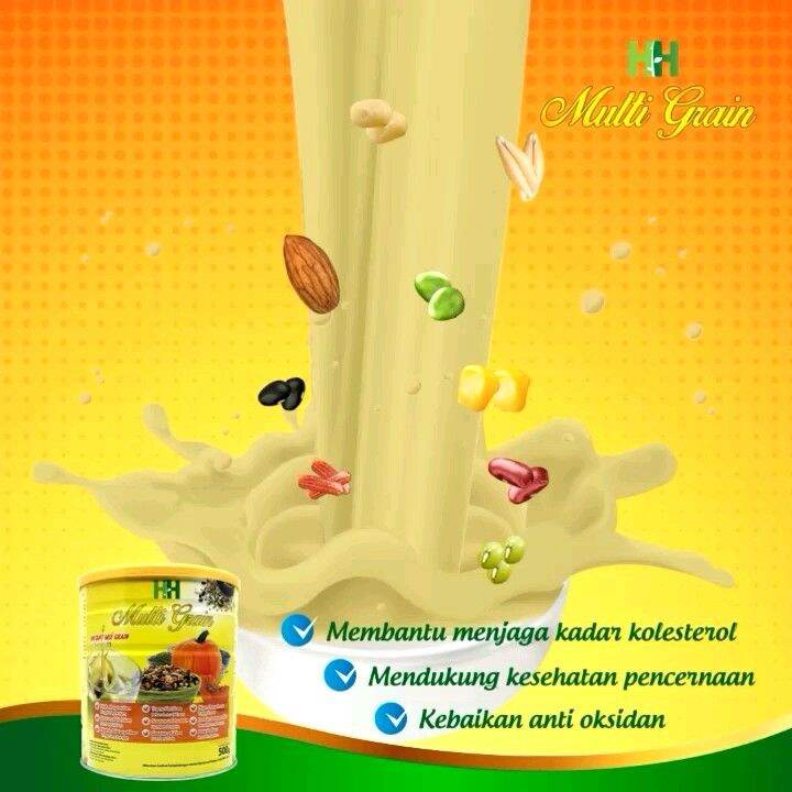 HH Multigrain minuman serat tinggi diet herbal original untuk kesehatan ...