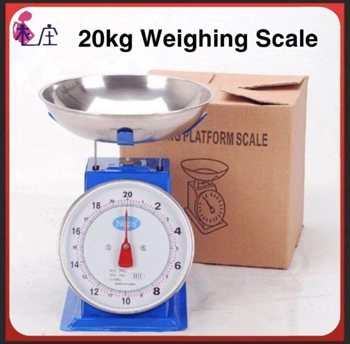 Vegetable Weighing Scale 20kg With Round Top Spring Food Meat Scale