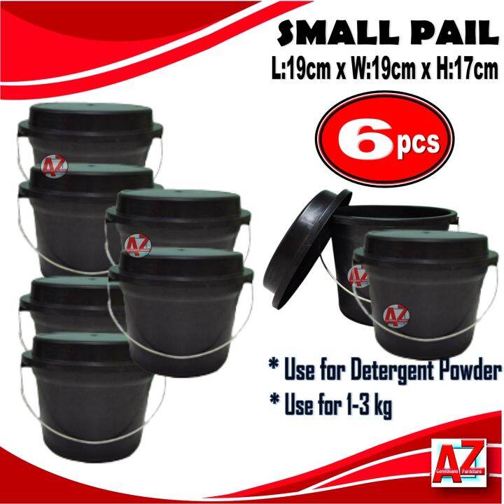 Small Pail/Timba Multi-purpose Bucket Container with Cover use for 3kg ...