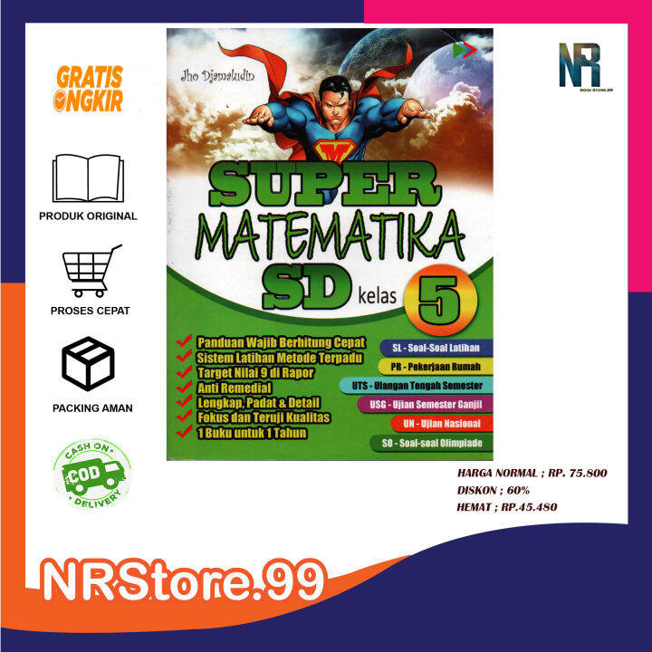 Matematika SD Kelas 5 - lengkap soal-soal dan Kunci jawaban | Lazada ...