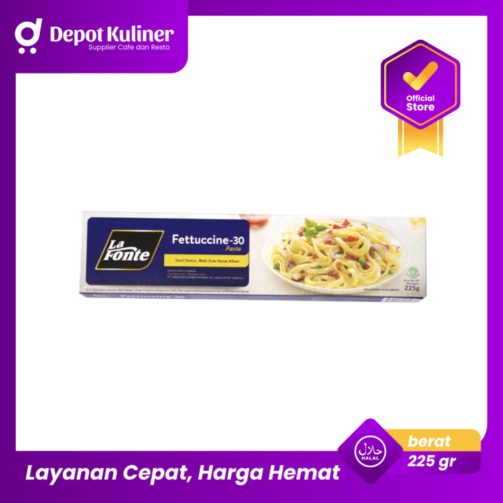 La Fonte Fettuccine Pasta 30 225g | Lazada Indonesia