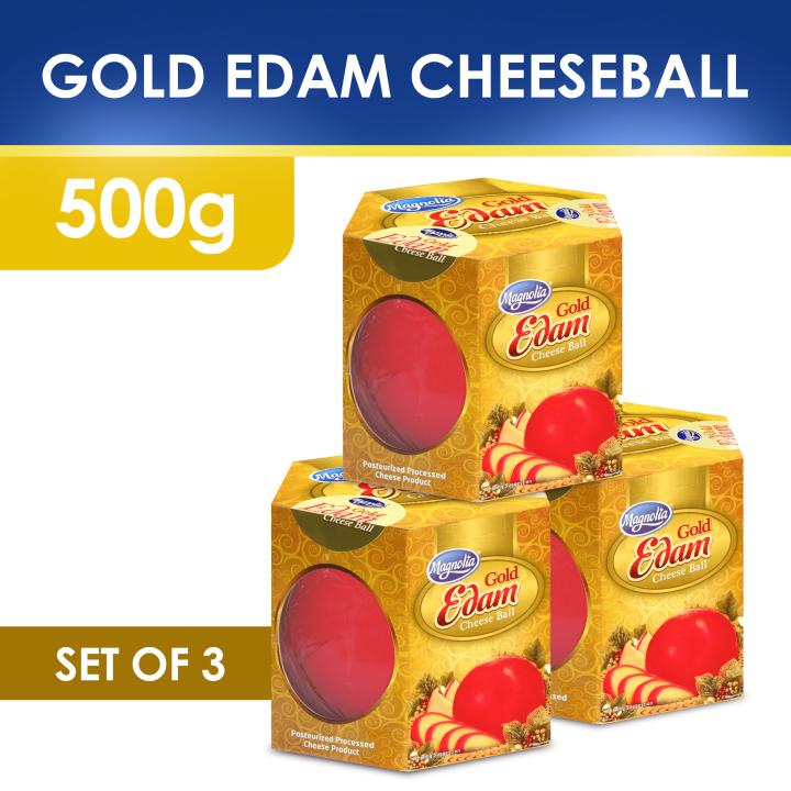 Magnolia Gold Edam Cheeseball (500g) Set of 3 | Lazada PH