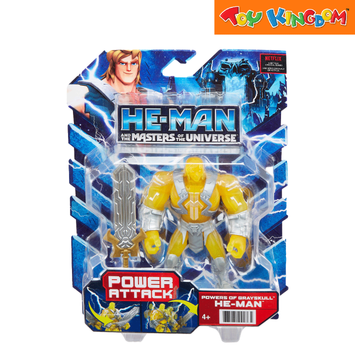Masters of the Universe Power Attack He-Man Power of the Gray Skull He ...