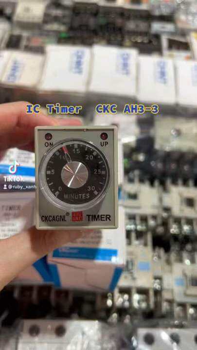 Rơ le thời gian AH3-3 CKC - Bộ timer 1S 10S 30S 60S 10M 30M | LAKISAN | Lazada.vn