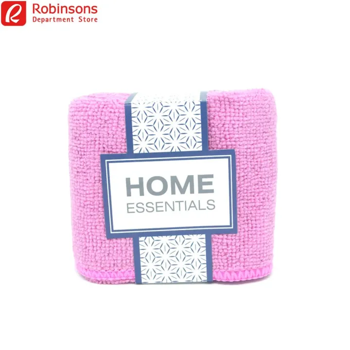 Home Essentials Microfiber Hand and Face Towel Set (Assorted Colors ...