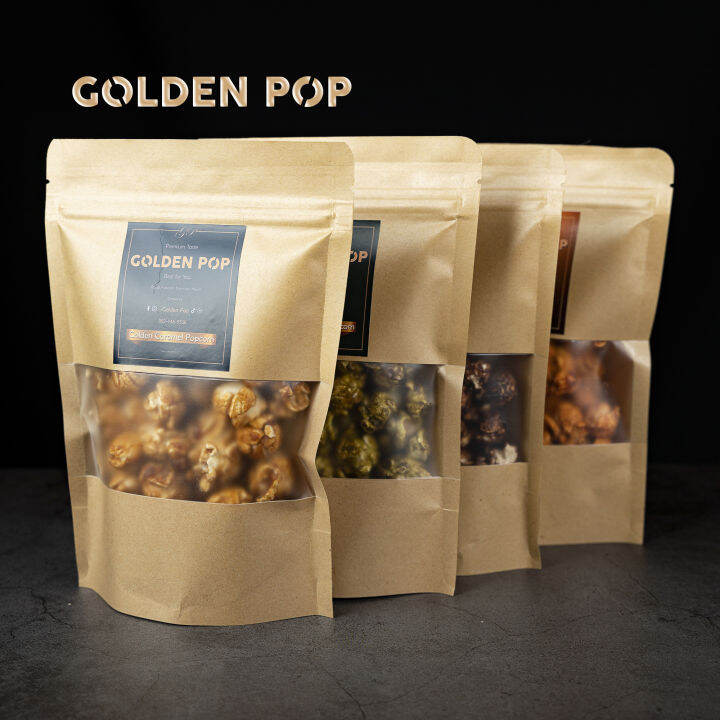 Golden pop ป๊อบคอร์นเคลือบแน่นๆ 70 กรัม 4 รสชาติให้เลือก แบบห่อฉีกกิน ...
