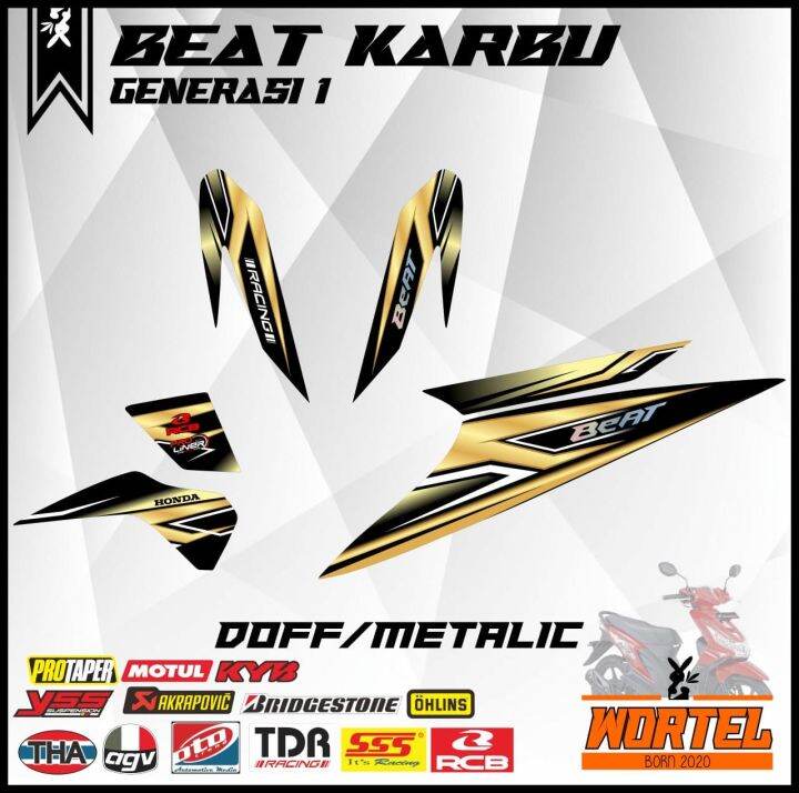 Stiker Striping Decal Motor Beat Karbu Racing Bagus | Lazada Indonesia