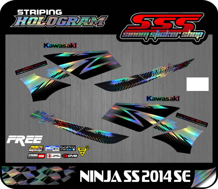 Stiker Striping Motif Standar Hologram Ninja SS 2014 SE/Ninja SS ...