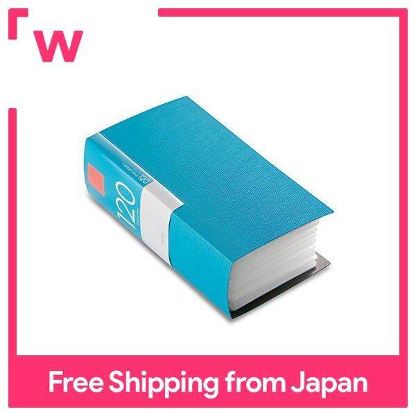 BUFFALO CD&DVD file case book type 120 pieces storage blue BSCD01F120BL ...
