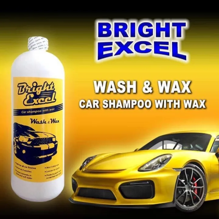Bright Excel Wash and Wax Car Shampoo (1 Liter) | Lazada PH