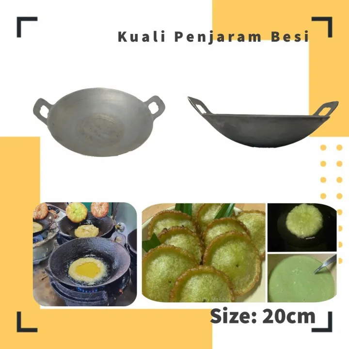 Kuali Penjaram 20 cm (Kuali Besi) | Lazada