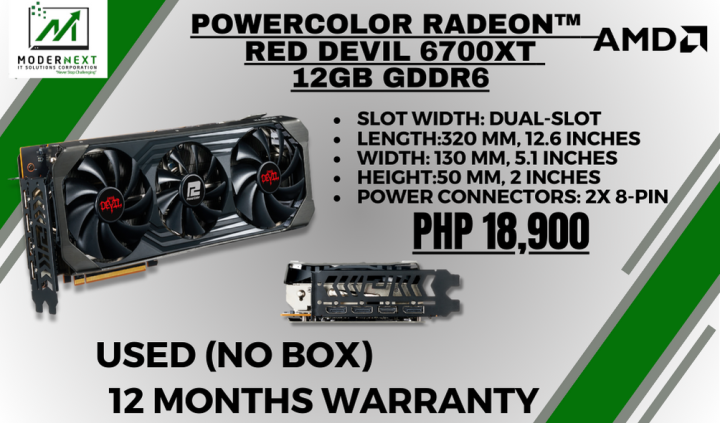 Powercolor Radeon Red Devil 6700XT 12 gb GDDR6 | Lazada PH