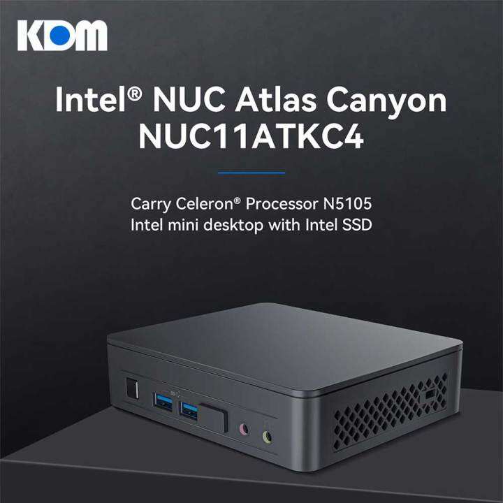 2023ใหม่ Mini PC มินิพีซี NUC11ATKC4 Intel Celeron N5105 8GB 500GB SSD ...