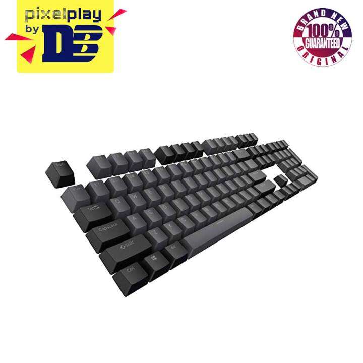 Tecware PBT 2-Tone Keycap Set For Mechanical Keyboard (Black/Grey ...