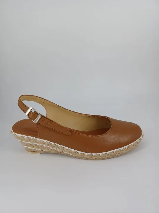 Luming's Simply Slingback Tan Abaca Wedge | Lazada PH