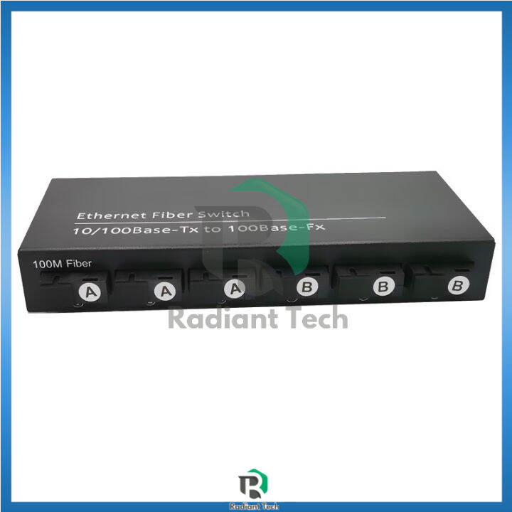 Fiber Switch 6 SC Port 2 RJ45 Port 10/100M Ethernet Switch Fiber ...