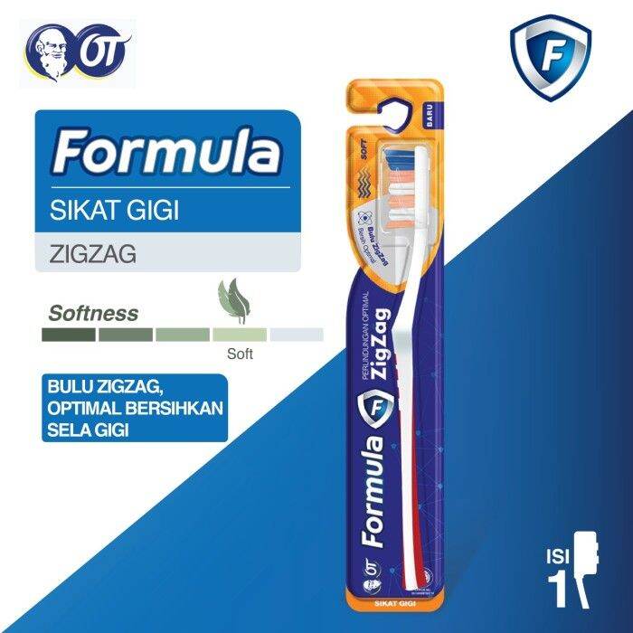 FORMULA Sikat Gigi ZIG ZAG, CURVE, TRIPLE ACTION(1PCS) | Lazada Indonesia