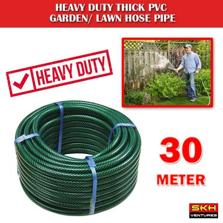 High Quality 30M PVC Heavy Duty Garden Hose/ Paip Getah | Lazada