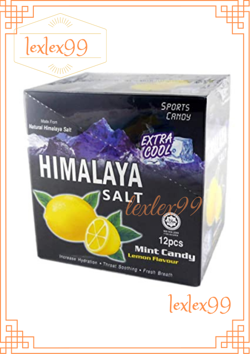Himalaya Salt Mini Candy Lemon Flavour / Permen Himalaya 12pcs 180gr ...